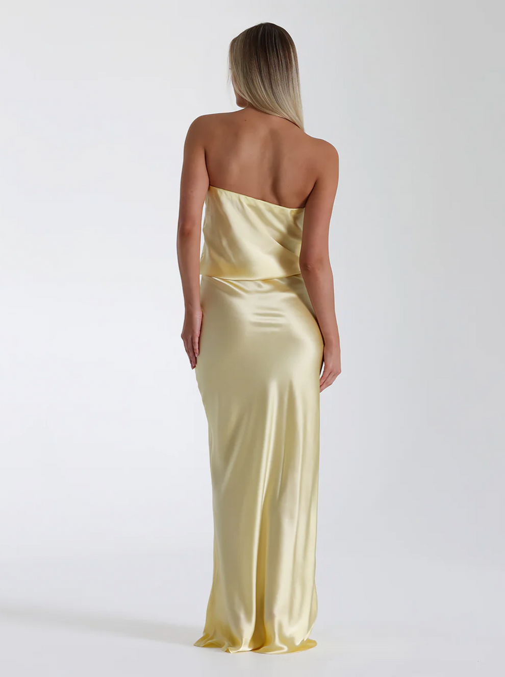 Natalie Rolt Gloria Gown Lemon – Celeb Style Hire
